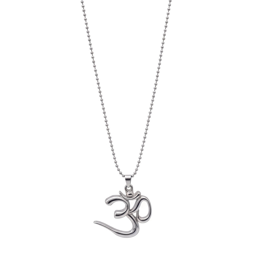 Jewelmaze Spiritual Om Symbol Pendant Chain for Men